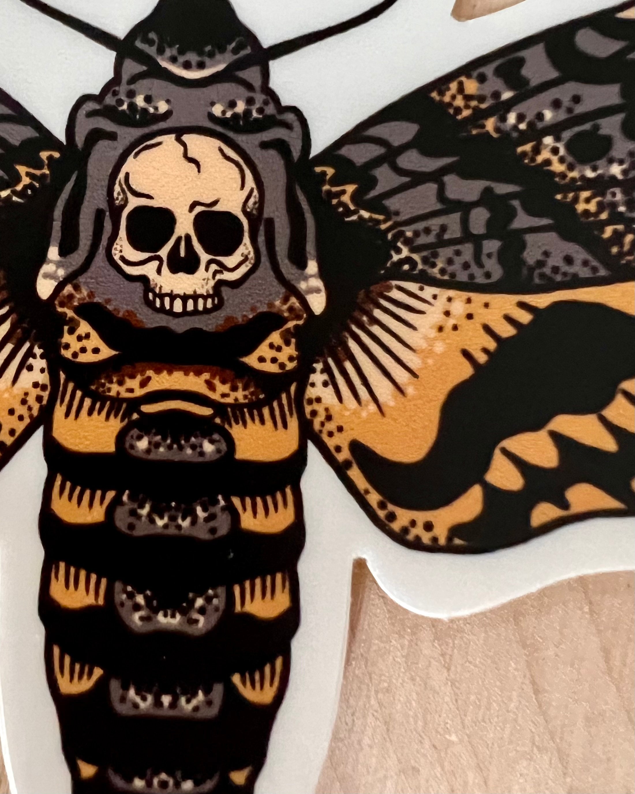Death Head Moth Sticker - Etsy