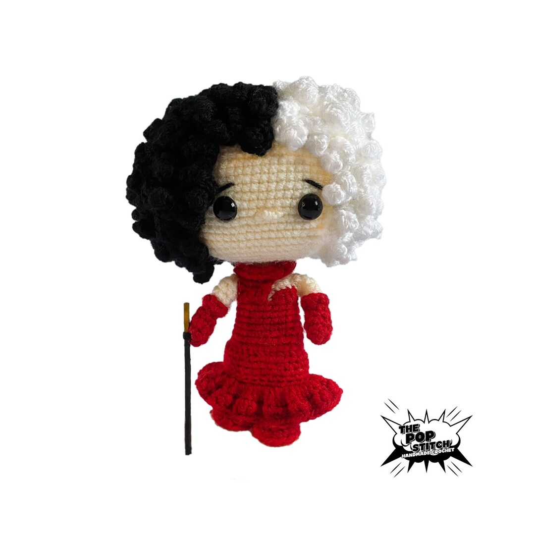 Cruella De Vil Inspired Crochet Dolls - Etsy