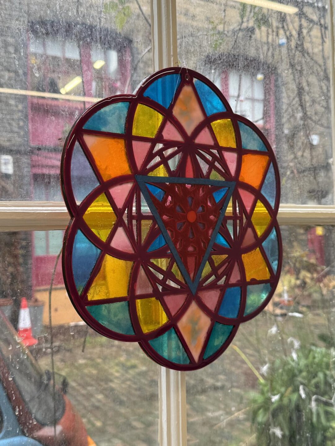 Colourful Hanging Kolam With Stain-glass Effect - Etsy