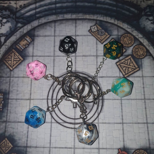 Dice Keychain - Etsy