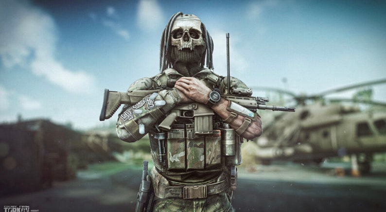 Resin 3d-printed Tarkov Goon Knight Skull Mask Cosplay/airsoft-mask ...