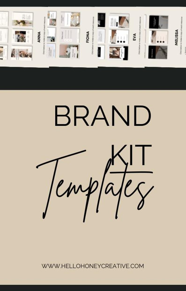 100+ Modern Brand Kit Templates | Editable Canva Branding Package ...