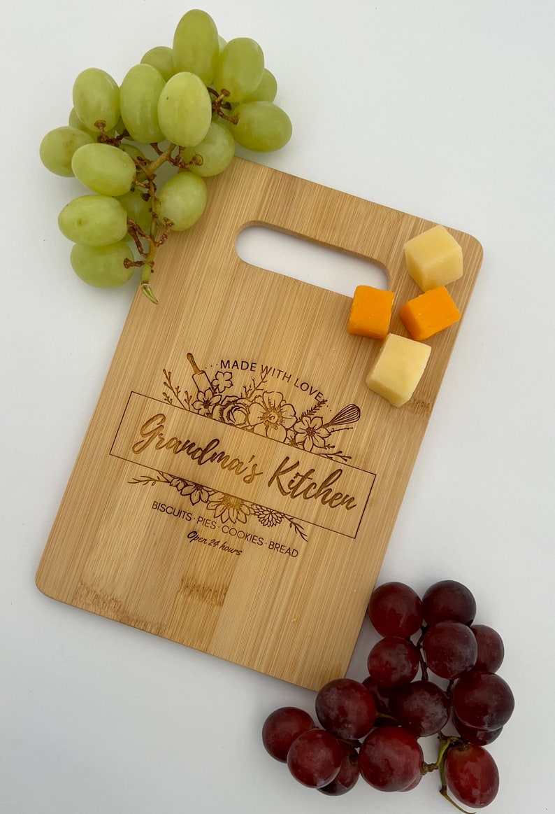 Personalized Bamboo Cutting Board, Engraved Wedding Charcuterie Board ...
