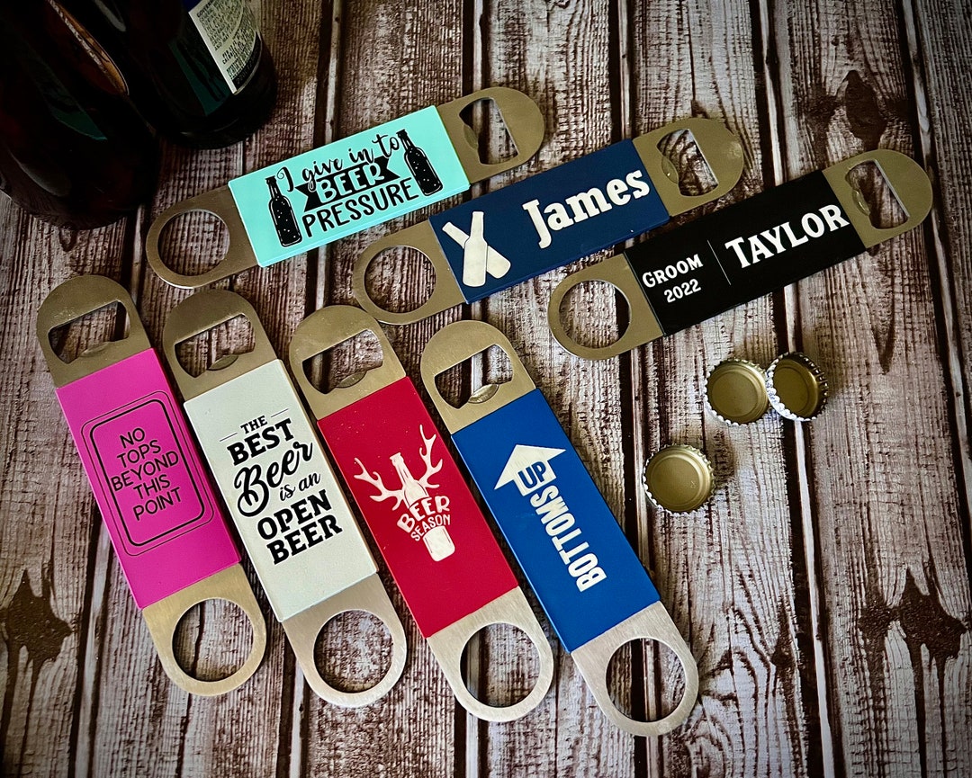 Laser Engraved Custom Bottle Opener, Personalized Text, Design, Image ...