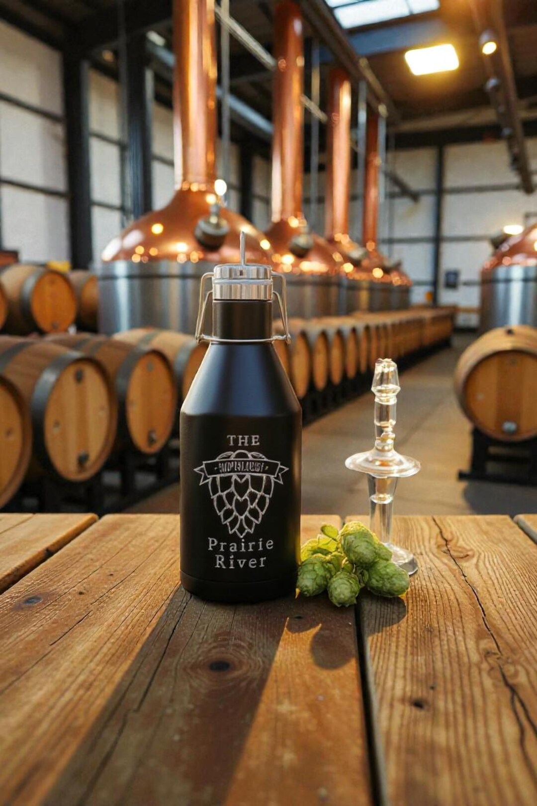 Personalized 64 Oz Growler | Custom Engraved Stainless Steel Tumbler ...