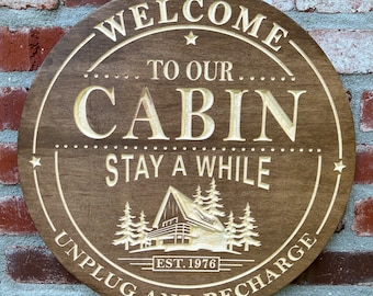 Custom Cabin Signs - Etsy