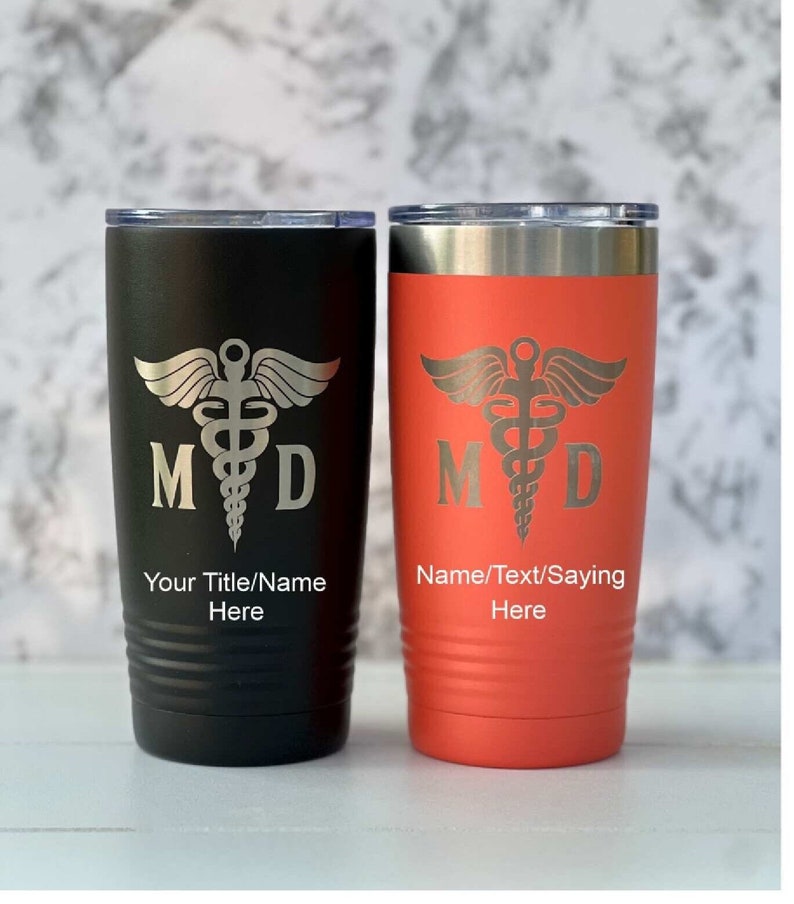 20 Oz Personalized Doctor Tumblers, Custom Engraved Medical Mug ...