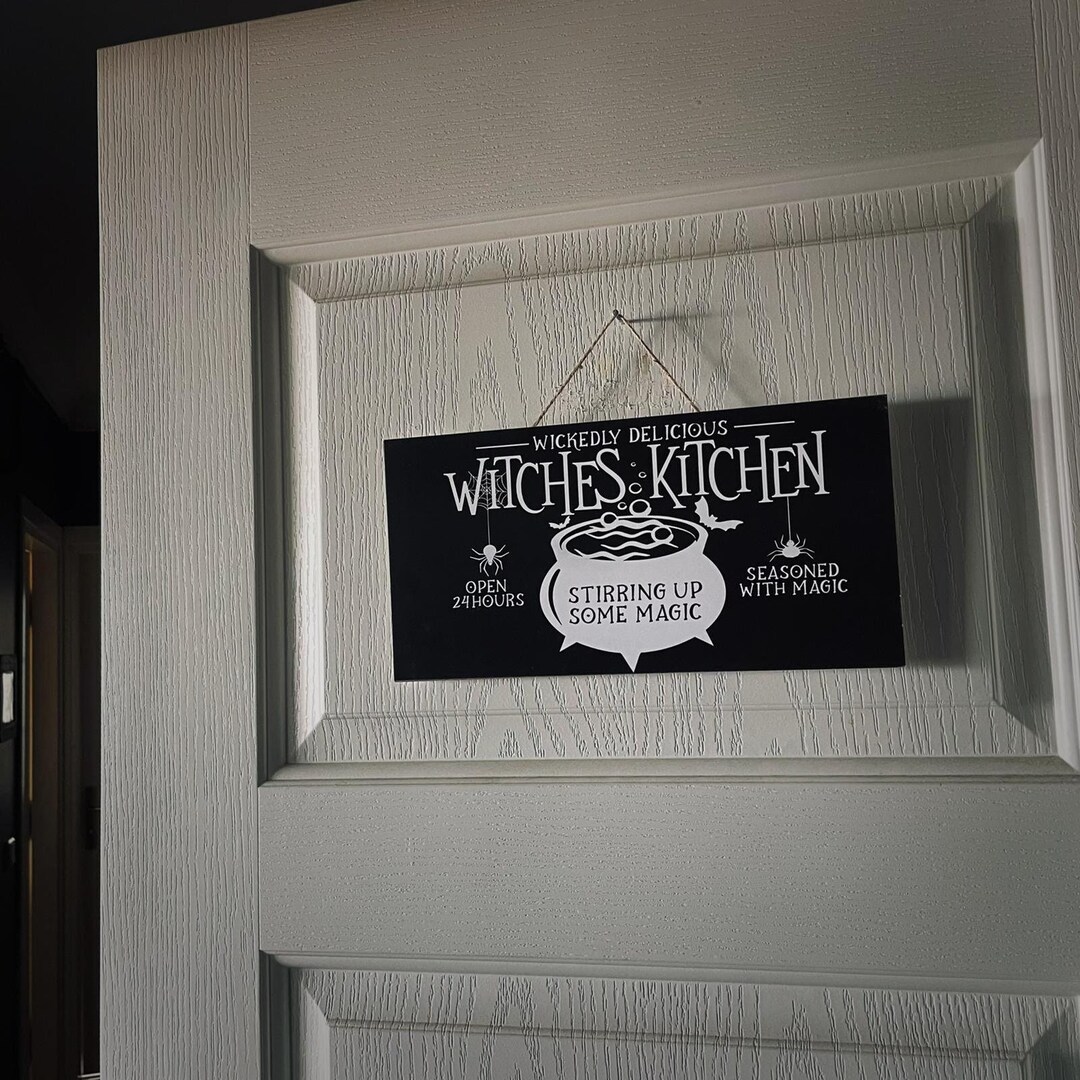 Witches Kitchen Wood Door Sign - Etsy