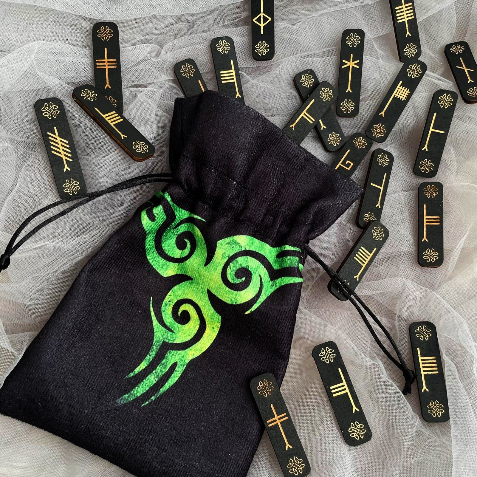 Ogham's Fortune Oracle Set // Ogham Runes // Celtic Runes - Etsy