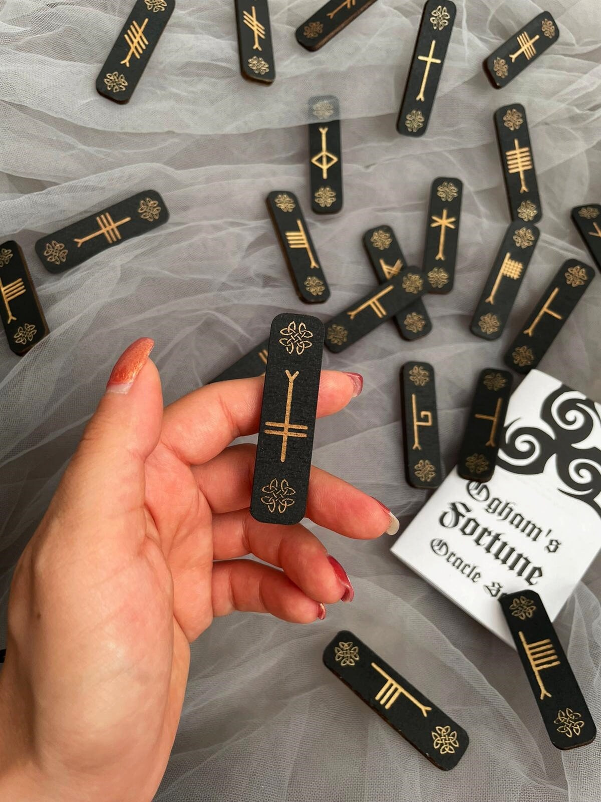 Ogham's Fortune Oracle Set // Ogham Runes // Celtic Runes - Etsy UK