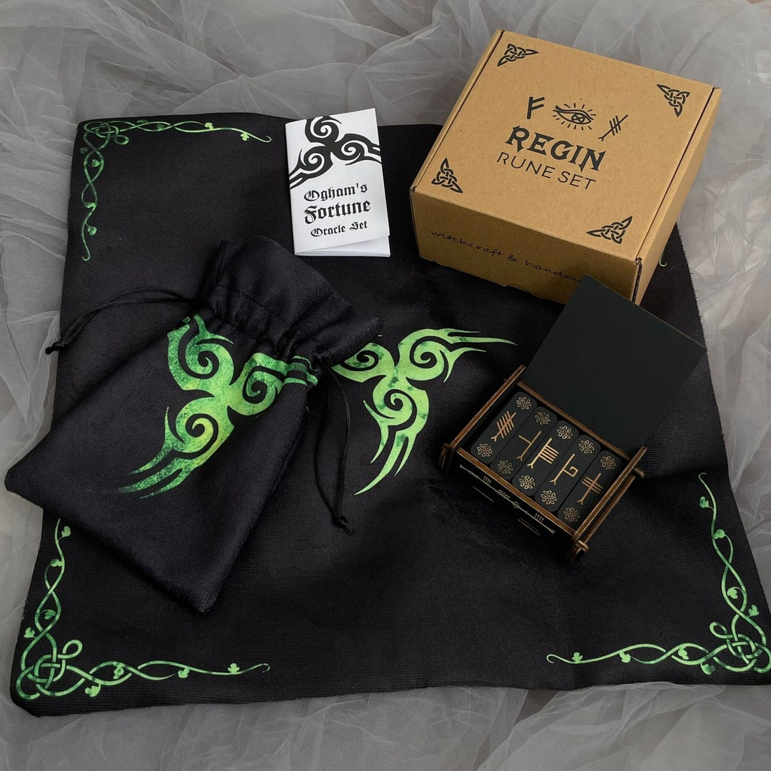 Ogham's Wood Rune Set // Ogham Runes // Celtic Runes // Altar Tool ...