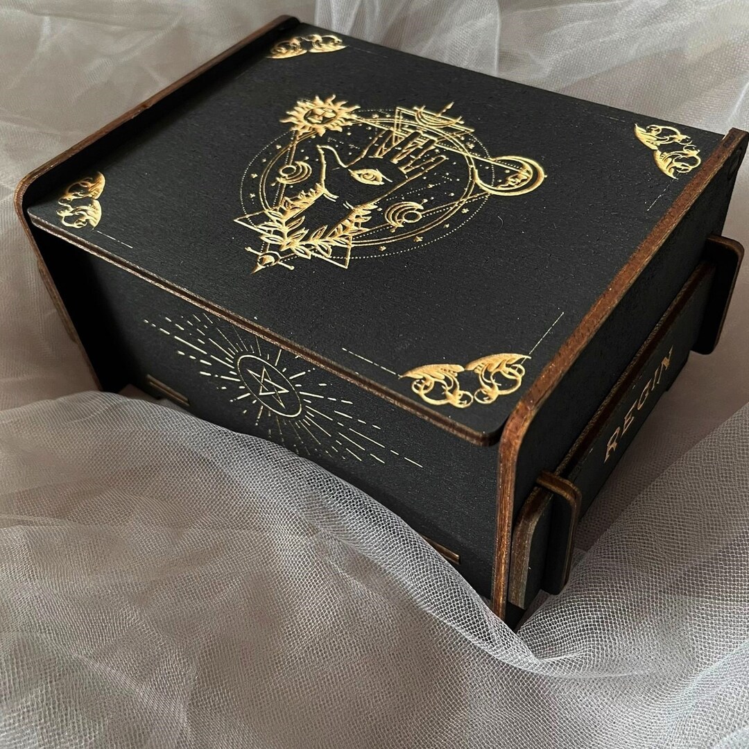 Wiccan Box // Jewelry Box // Witch Box // Altar Box // Tarot Box ...