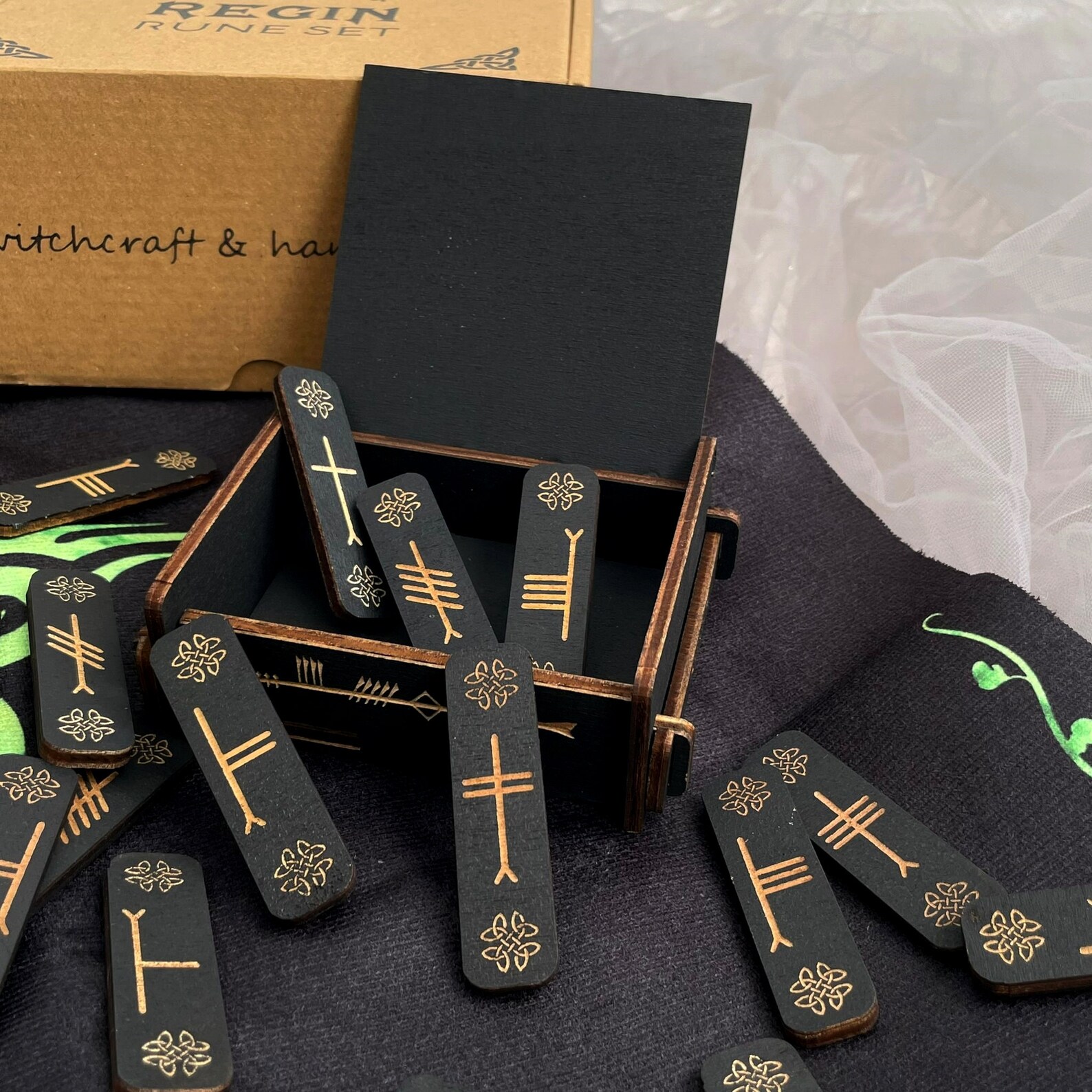 Ogham's Wood Rune Set // Ogham Runes // Celtic Runes // - Etsy