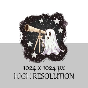 Cute Goth Ghost Sticker Set - 24 Adorable Ghostly Designs, Perfect for ...