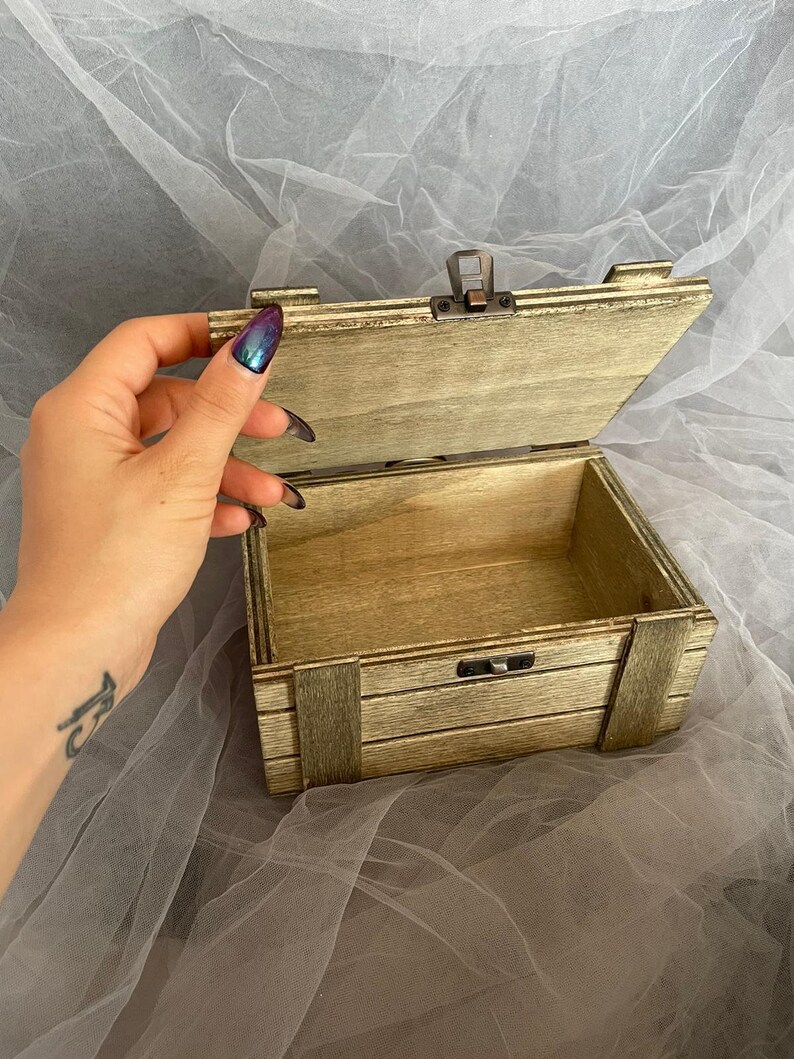 Altar Box With Pentacle Moon Design // Witch Box // Altar Box - Etsy