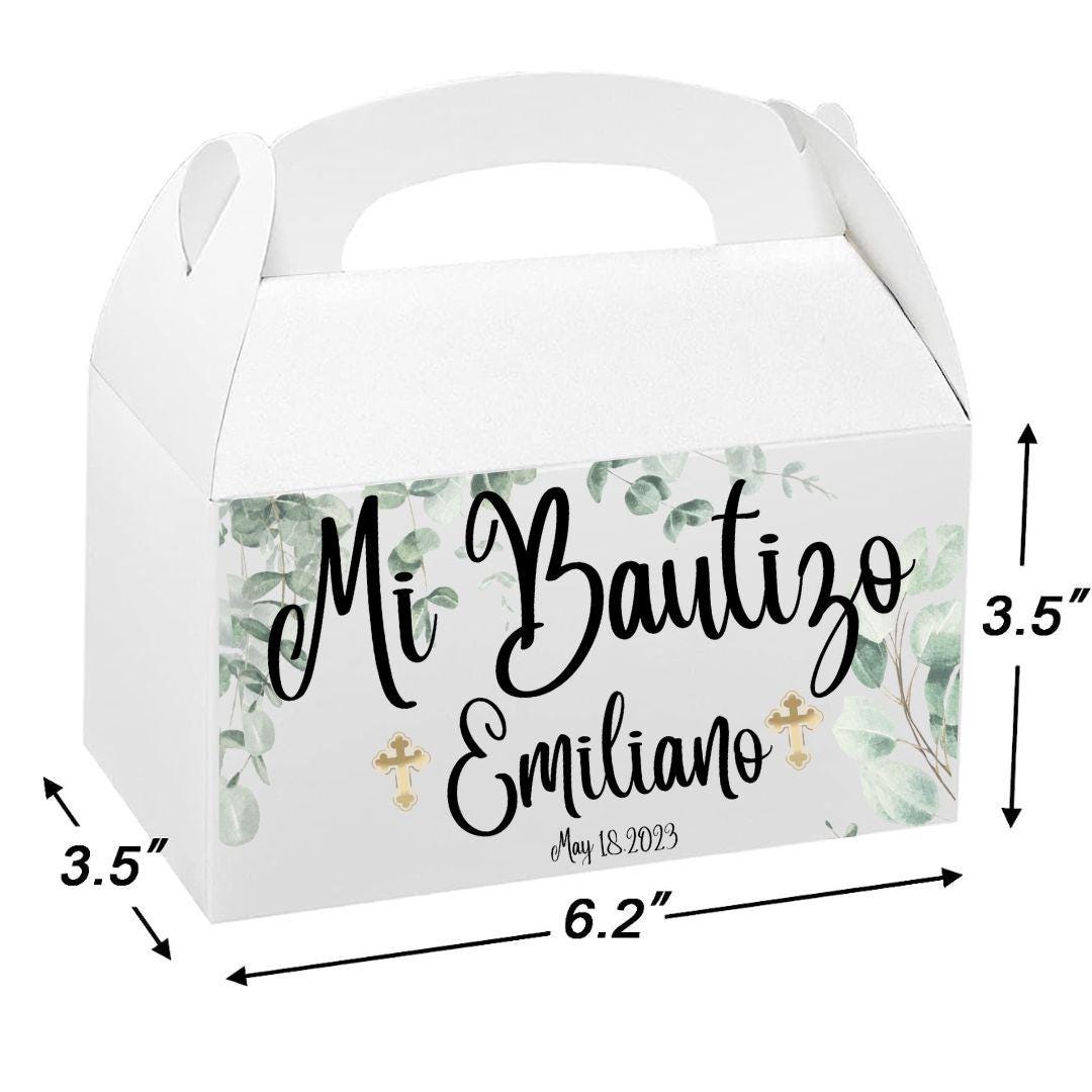 Bautizo Recuerdos Bautizo Cajas Para Dulces Baptism Gift Favor Boxes - Etsy