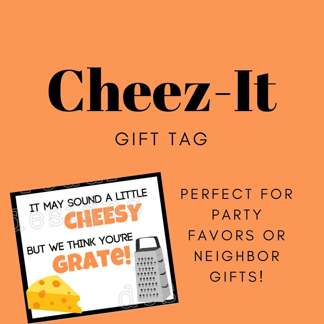Cheez-it Gift Tag - Etsy