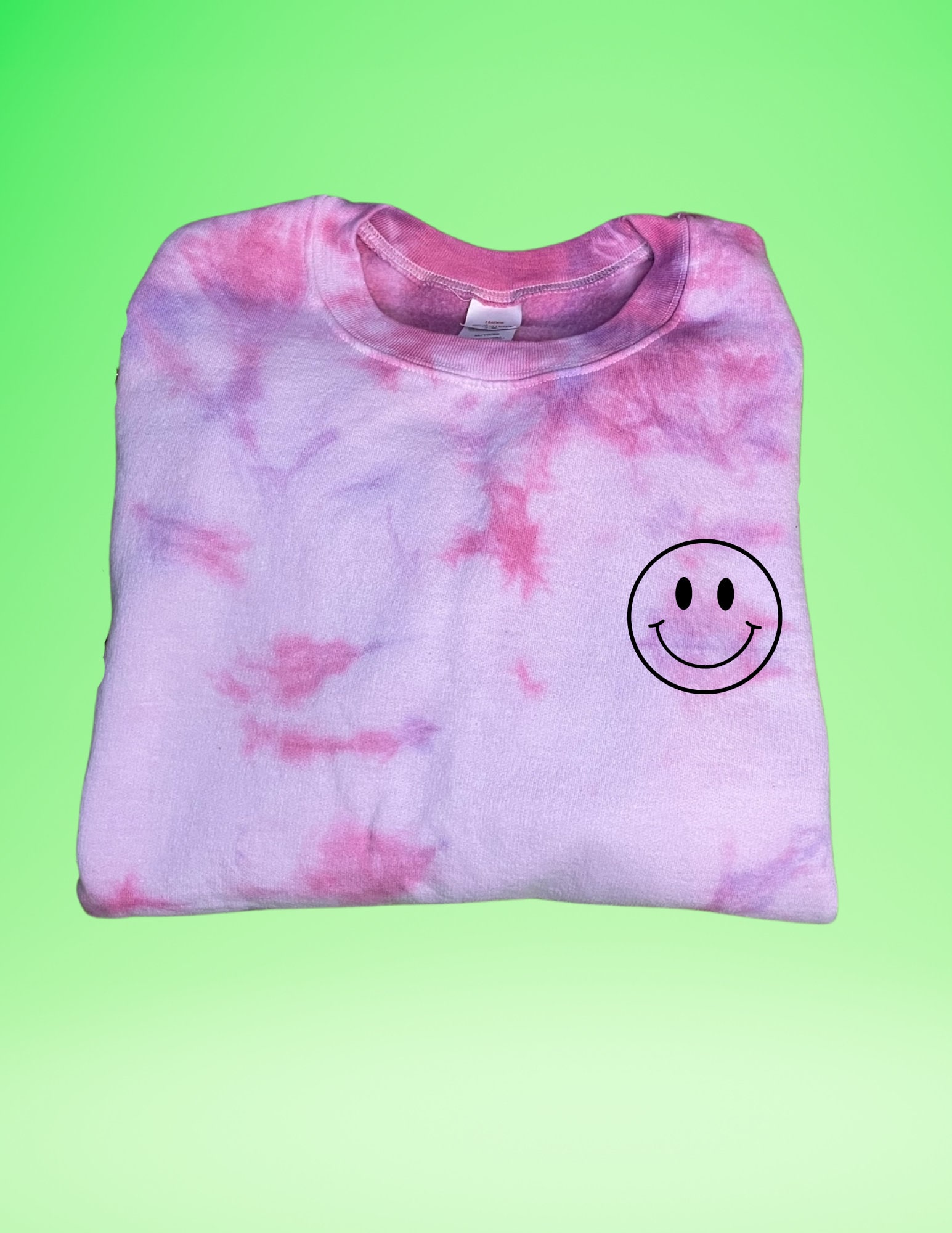Smiley Face Custom Personalized Tie Dye Sweatshirt - Etsy
