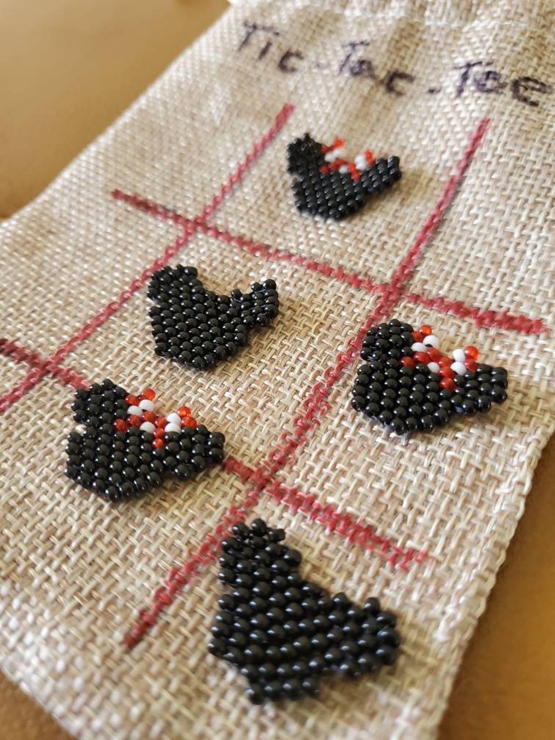 Disney Beaded Mickey & Minnie Mouse Tic-tac-toe Game - Etsy