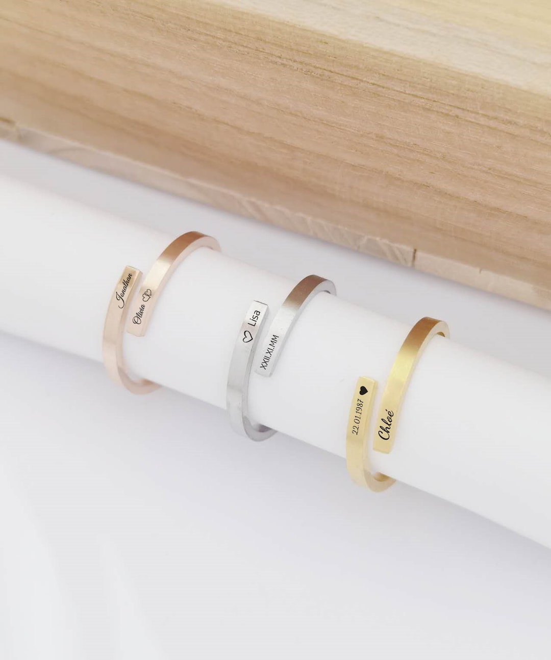 Personalized Engraved Ring Personalized Name Ring Initial - Etsy