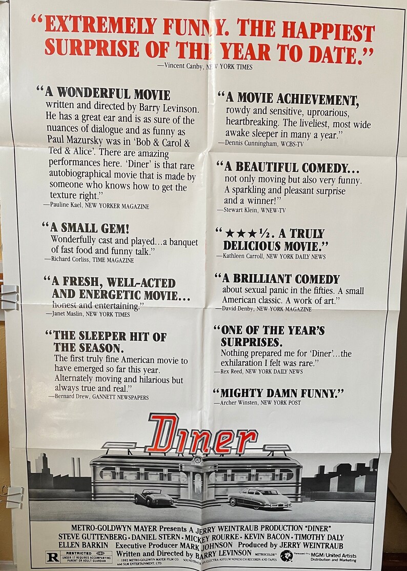 DINER Quotes 1-sheet - Etsy