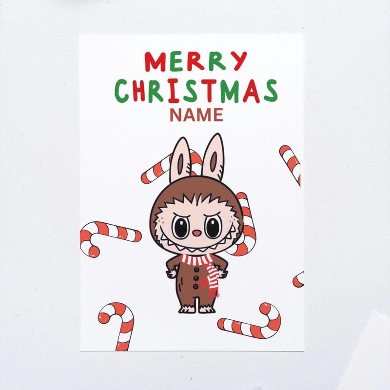 Christmas Card Labubu - Etsy