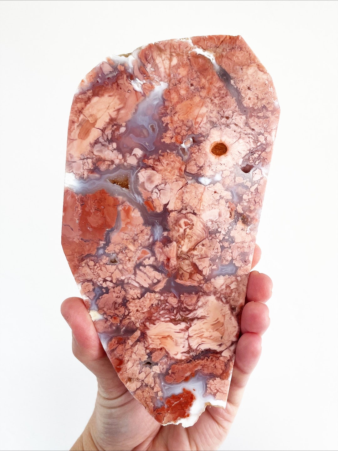 Pink Agate Slab - Etsy