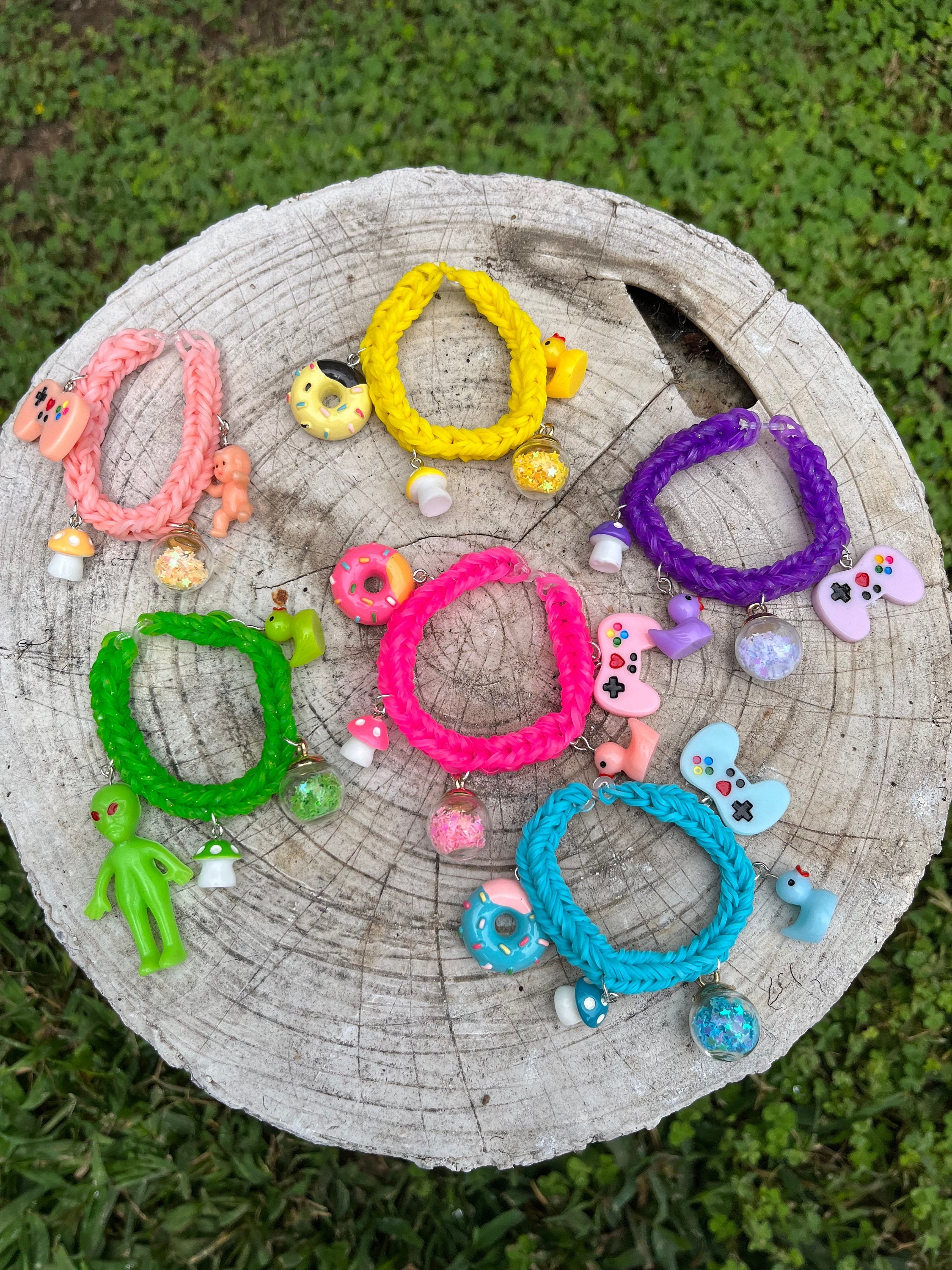 Charm Rubber Bracelets - Etsy