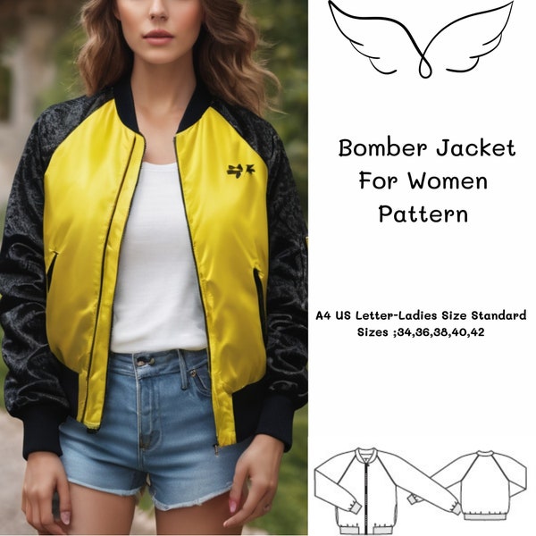 Bomber Jacket Pattern - Etsy