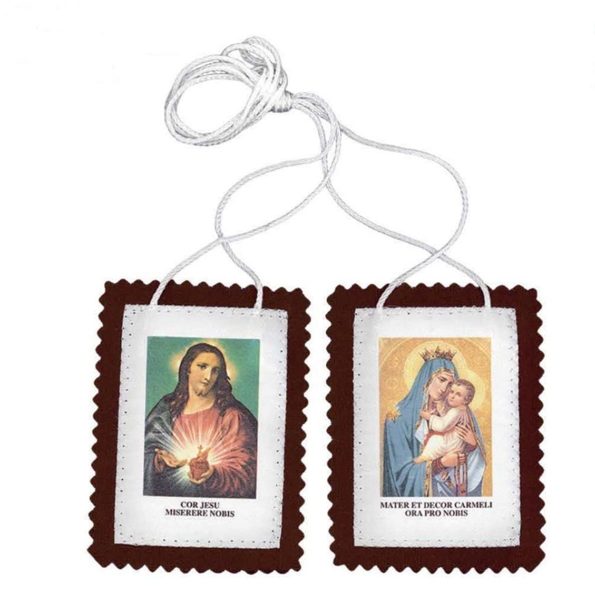 Scapular in Our Lady of Mount Carmel Fabric Cm 45x55. - Etsy