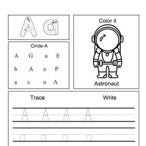 26 Printable Uppercase and Lowercase Alphabet Tracing & Coloring ...