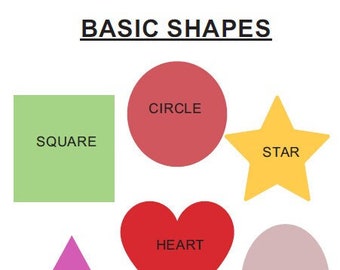 14 Printable Coloring and Matching the Colors Worksheets. - Etsy