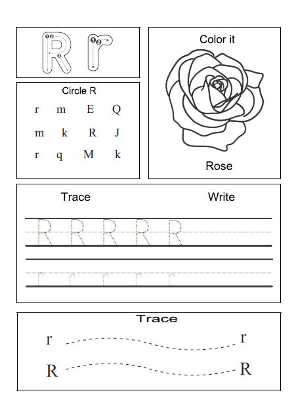 26 Printable Uppercase and Lowercase Alphabet Tracing & Coloring ...