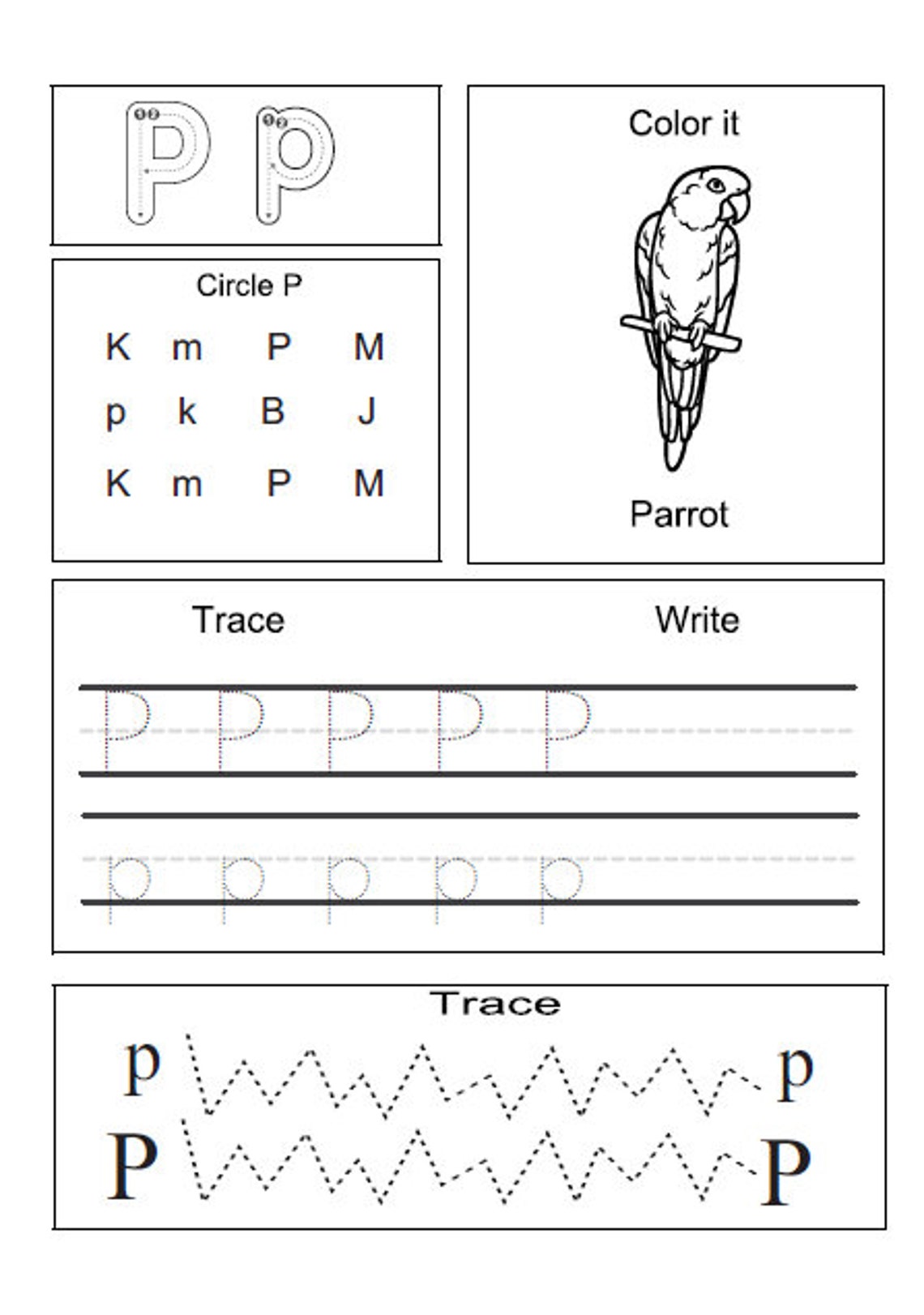26 Printable Uppercase and Lowercase Alphabet Tracing & Coloring ...