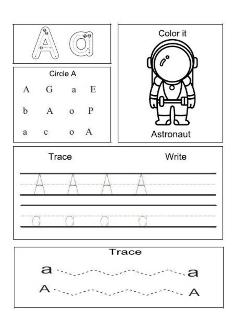26 Printable Uppercase and Lowercase Alphabet Tracing & Coloring ...