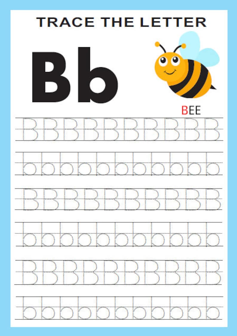 26 Printable Uppercase & Lowercase Alphabet Tracing Worksheets ...