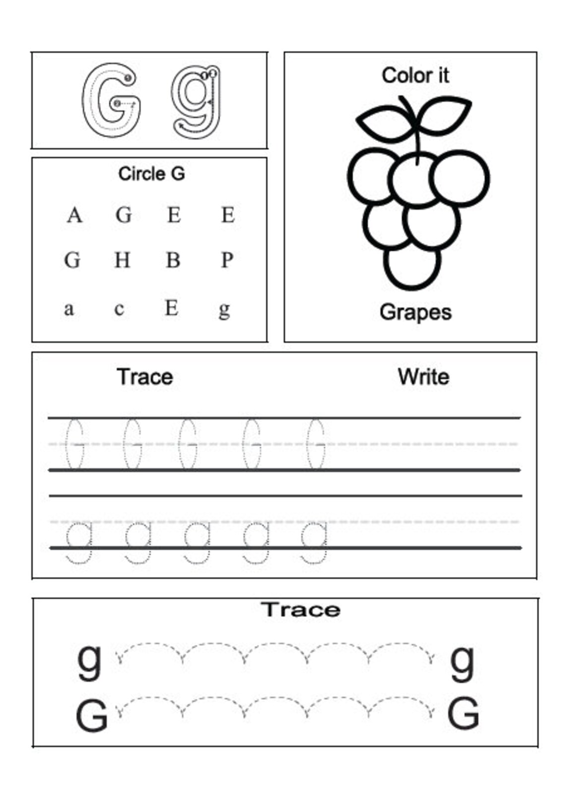 26 Printable Uppercase and Lowercase Alphabet Tracing & Coloring ...