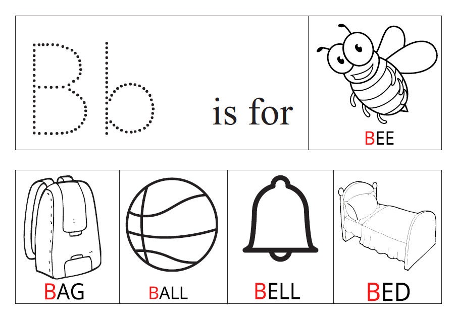 52 Printable Alphabet Flip Worksheets for Beginning Sounds & Coloring ...