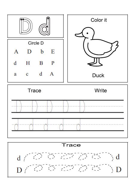 26 Printable Uppercase and Lowercase Alphabet Tracing & Coloring ...
