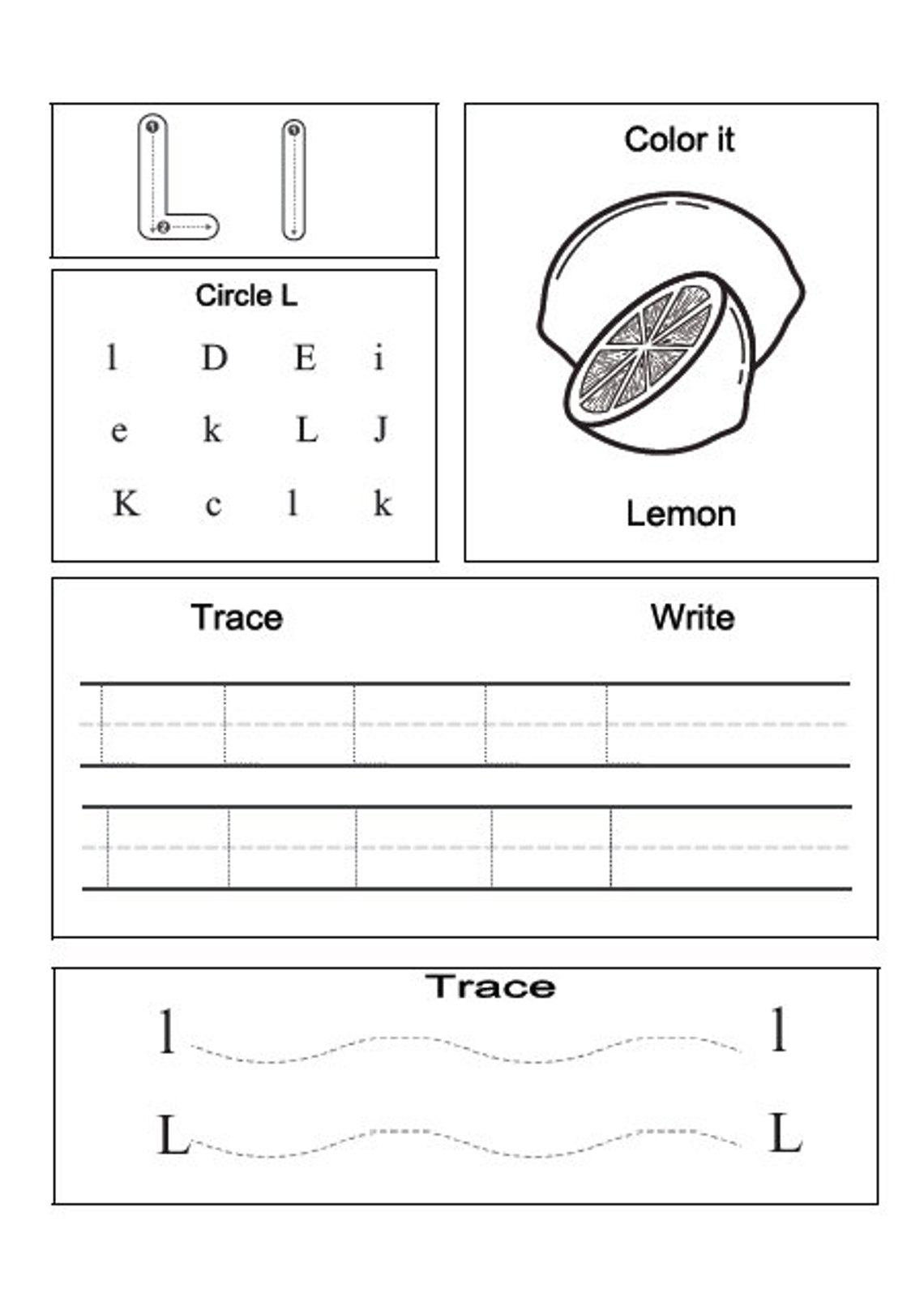 26 Printable Uppercase and Lowercase Alphabet Tracing & Coloring ...