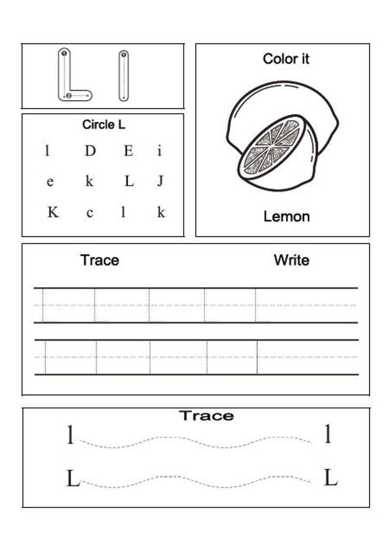 26 Printable Uppercase and Lowercase Alphabet Tracing & Coloring ...