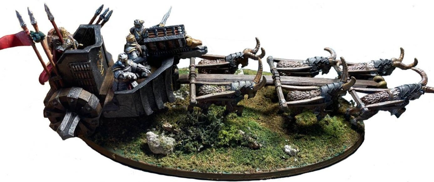 Dwarven Chariot W/goats Mesbg Hobbit Lotr Iron Hills - Etsy
