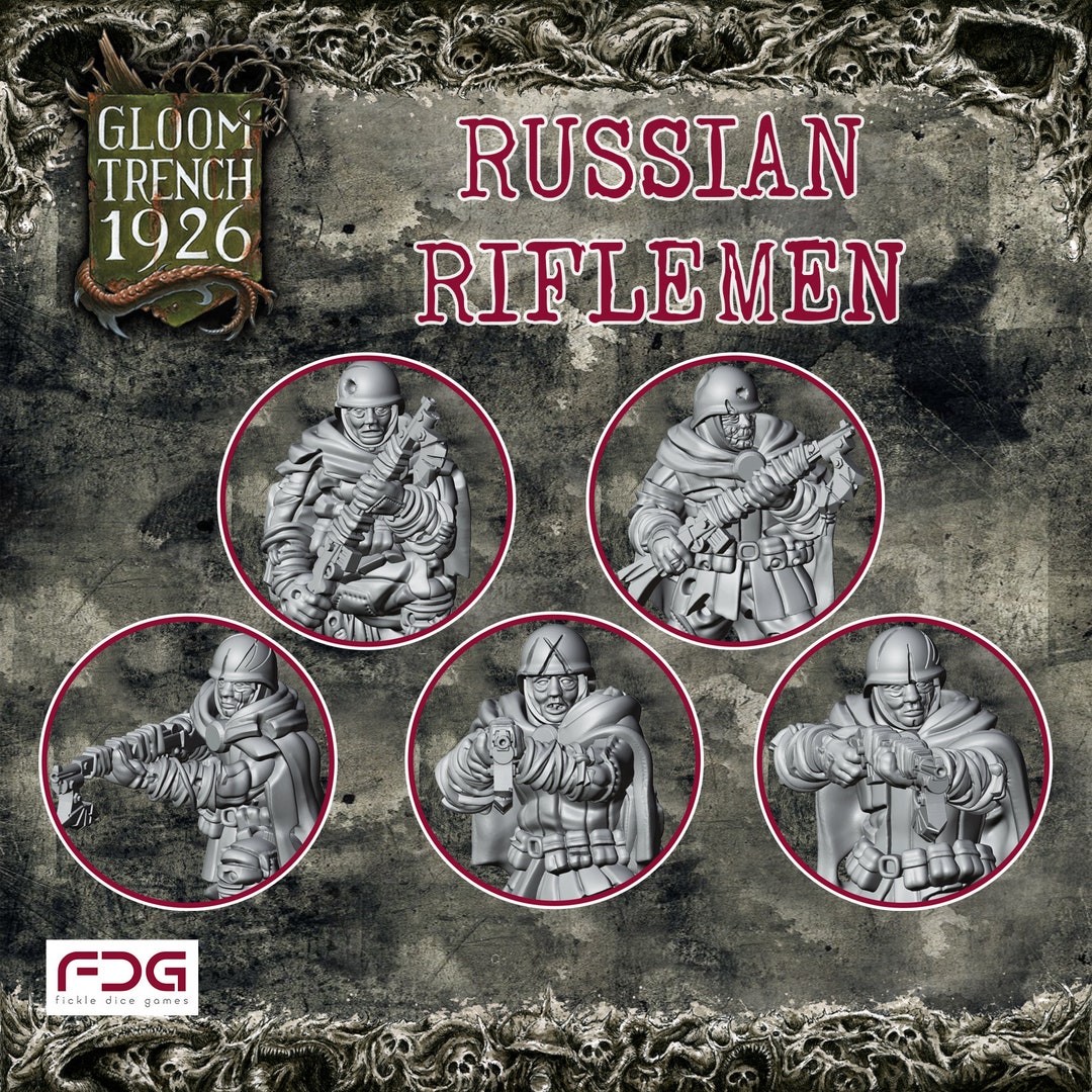 Gloom Trench 1926 Russian Riflemen Squad 15 or 28mm by Https ...