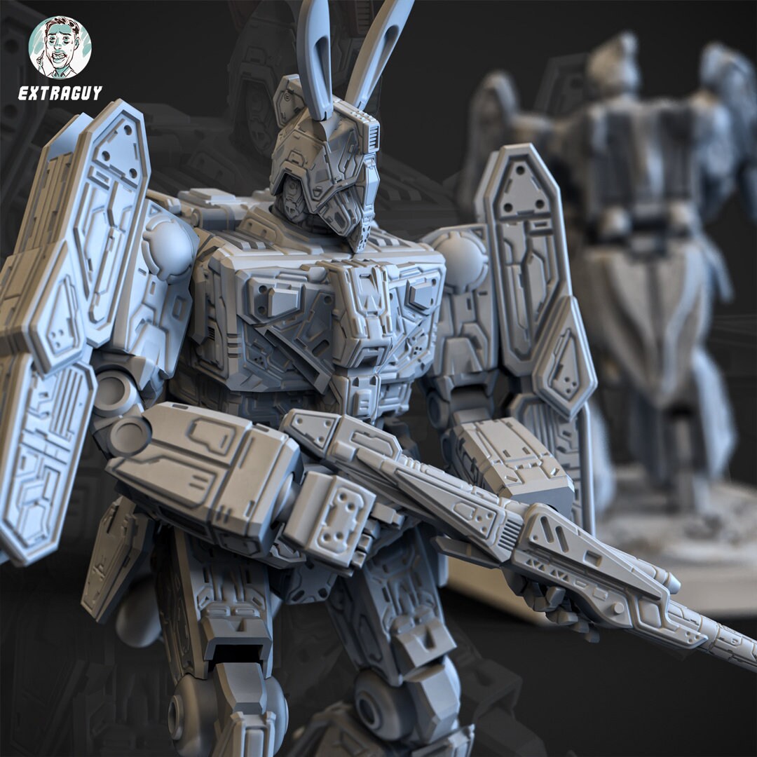 Standing Tank Mech and Tank Mode 100/75mm, Https://www.myminifactory ...