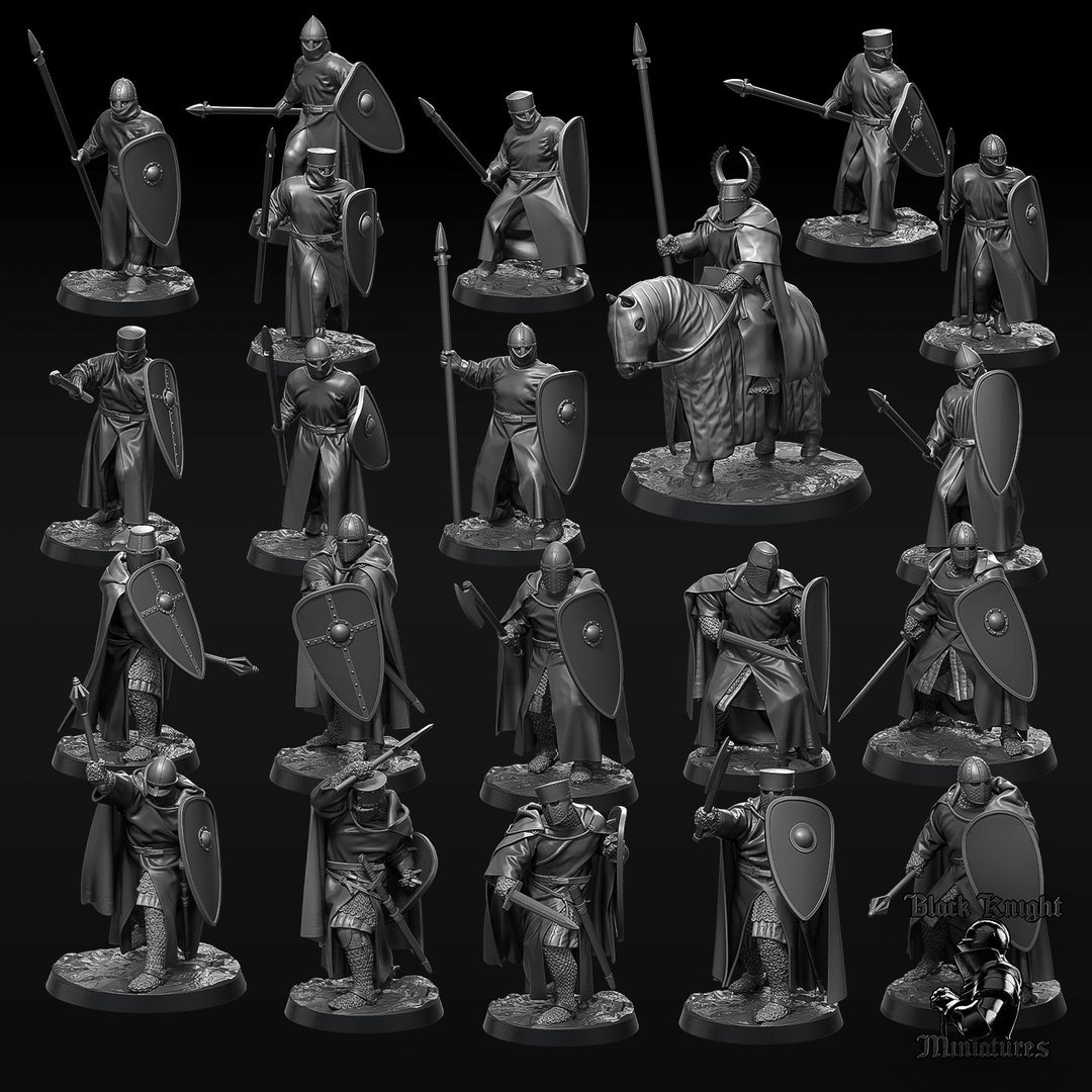 13th Century Teutonic Knights at the Prussian Crusade Historical 28mm ...
