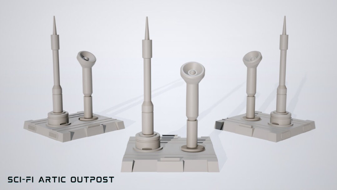 Sci-fi Artic Outpost Terrain, Star Battles, Caledonia Miniatures - Etsy