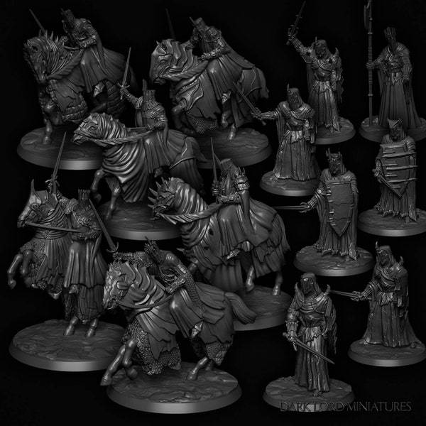 Black Numenorean Miniature - Etsy