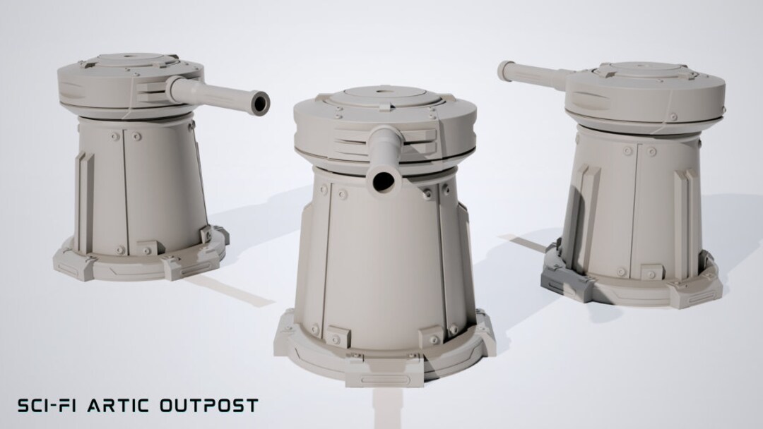 Sci-fi Artic Outpost Terrain, Star Battles, Caledonia Miniatures - Etsy