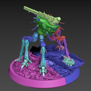 Moving Fortress 100mm Poseable Set, Appleseed's Urban Defense Mech ...