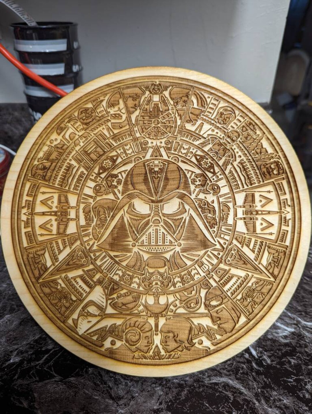 Star Wars aztec Style Calendar Round Wall Art - Etsy